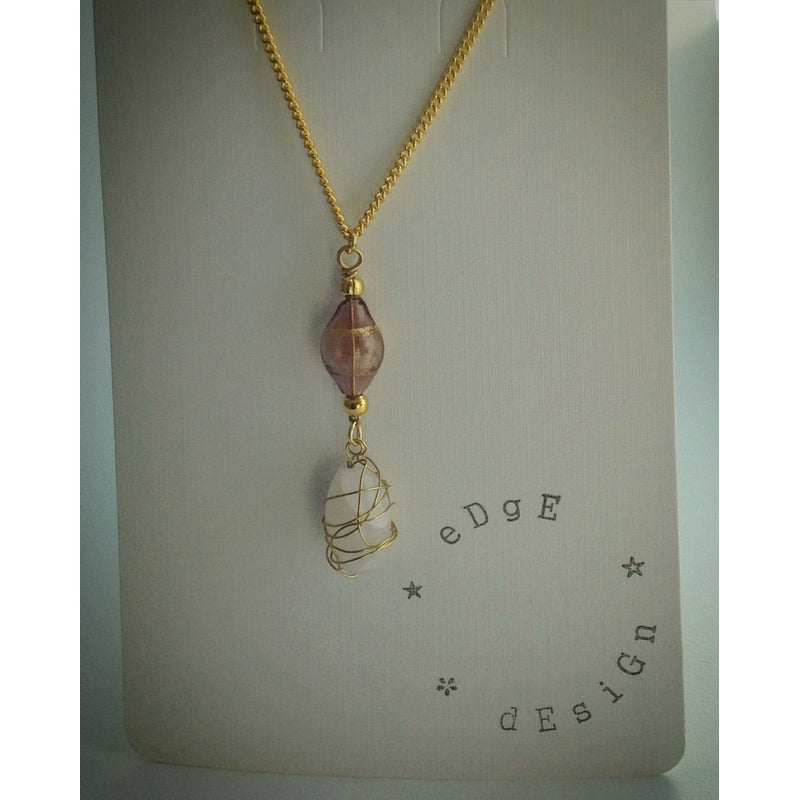 Gold plated chain with Pendant | eDgE dEsiGn London